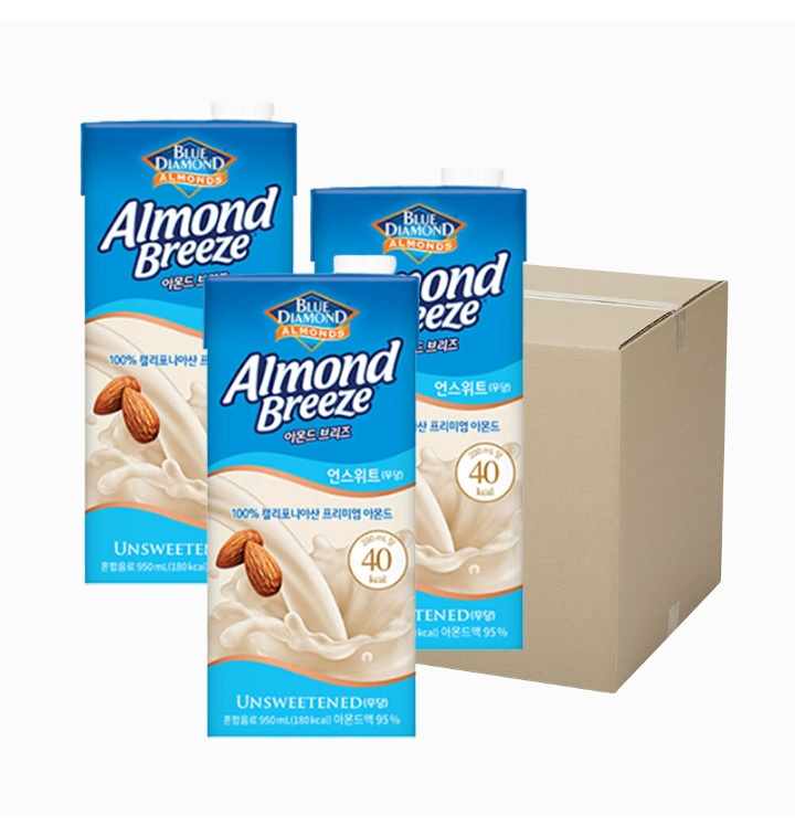 아몬드 브리즈 언스위트 비건 아몬드밀크 950ml 10개 티몬