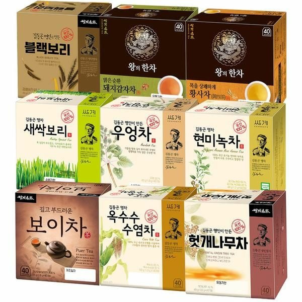 쌍계명차 우엉차 40tx4개 160t 결명자차 도라지차 국화 감잎 보이차 티몬