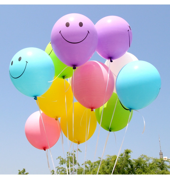 스마일 풍선 파티 벌룬 펄 헬륨 꾸미기 데코 생일 이벤트 행사 캐릭터 티몬