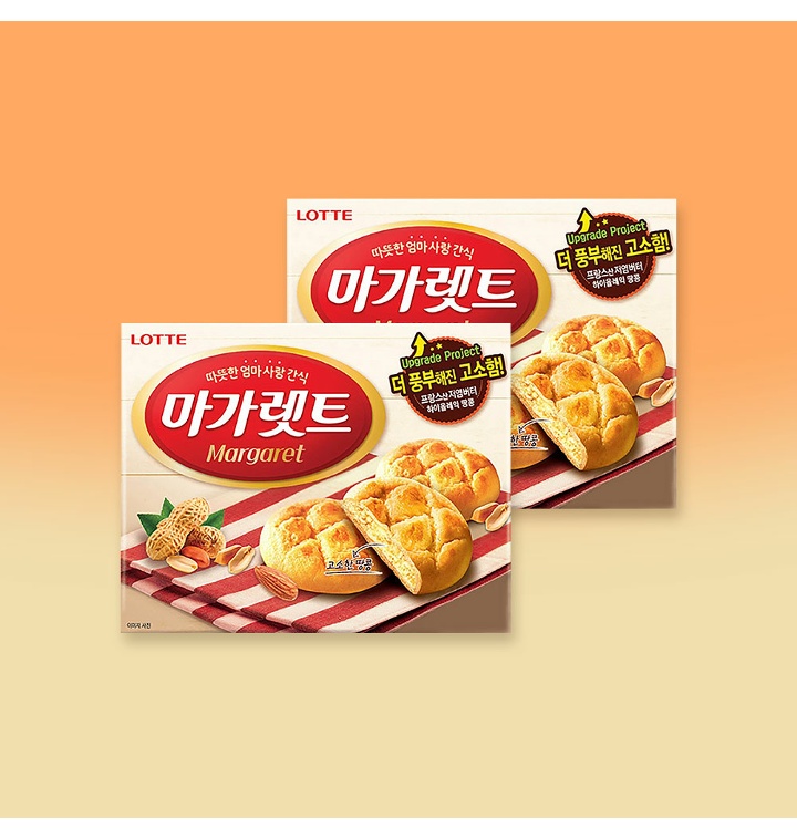 352g 롯데제과 마가렛트 오리지널 X 2개 쿠키 간식 티몬