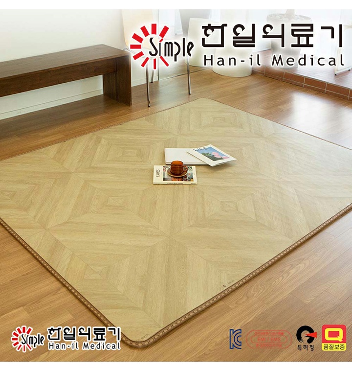 한일의료기 현대 다이아몬드 소형 거실용 전기장판 100x183cm 티몬