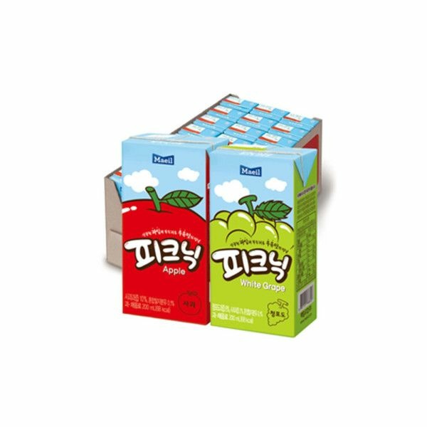 매일 피크닉 Picnic 사과 200ml 24팩 청포도 24팩주스 티몬
