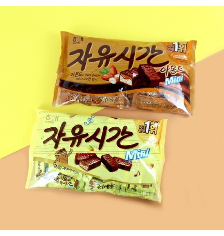 [해태제과]해태 자유시간 미니 오리지널1봉 아몬드1봉 초코바 티몬