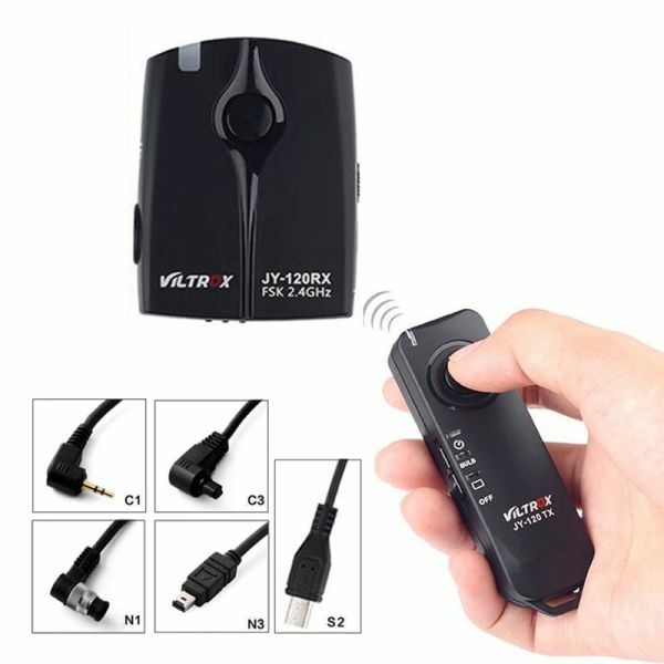 카메라 무선 셔터 릴리즈 리모컨 케이블 캐논 니콘 소니 펙탁스 Jy 120 C1 C3 N1 N3 S2 2 4 티몬
