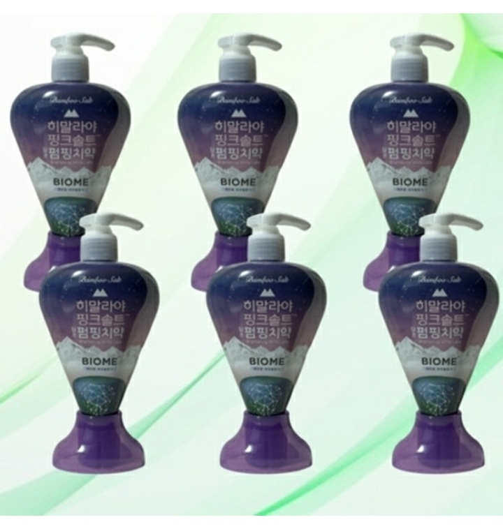 엘지생활건강 페리오 히말라야 핑크솔트 바이옴 펌핑 치약 285g 6개 티몬