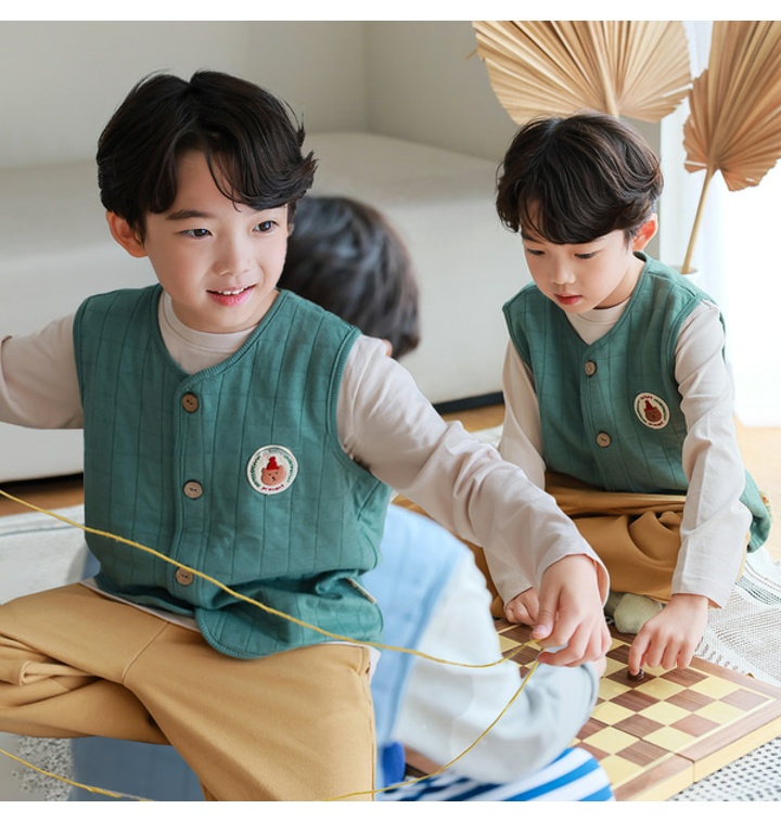 토토와모모 가을 겨울 아동용 누빔 수면조끼 배앓이 조끼 아기 베이비 P코코베어kh 티몬