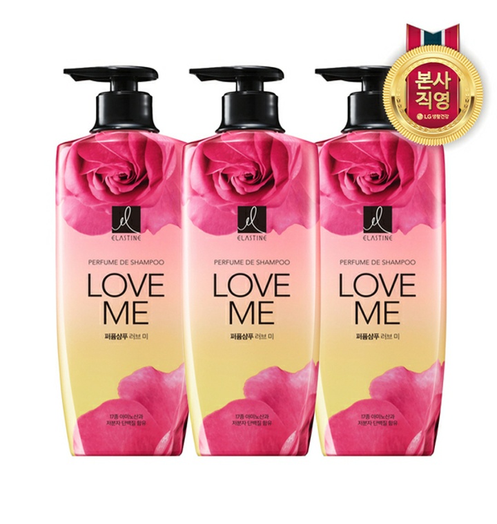 엘라스틴 퍼퓸 러브미 샴푸 600ml X 3개 티몬