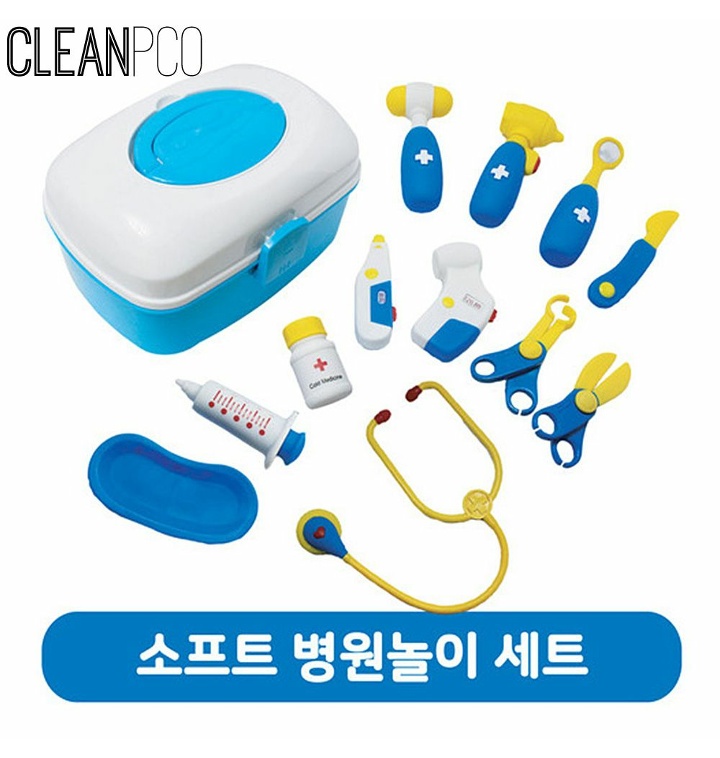 소프트 병원놀이세트 12종 소꼽놀이 교육용 장 티몬