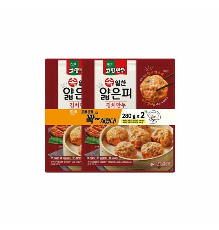 해태제과 고향만두 속알찬 얇은피 김치만두 280g 280g 티몬