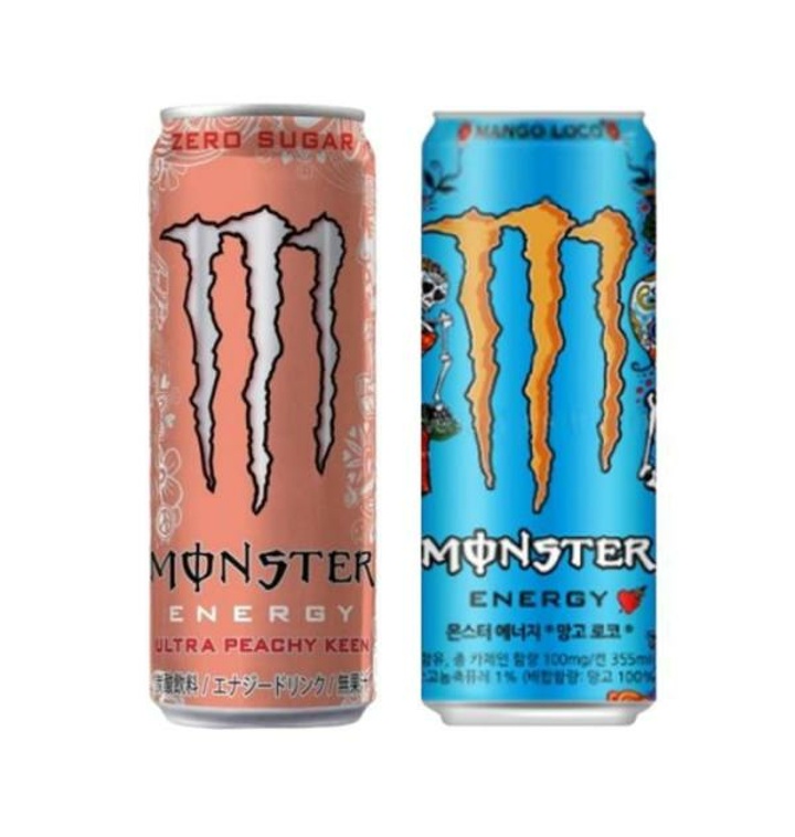 몬스터피치 한번에먹자쇼핑몰 몬스터 에너지 355ml 2종 혼합세트 울트라 피치 킨 12개 망고로코 1 티몬